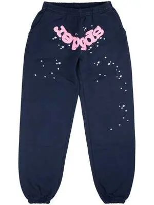 SP5DER Atlanta Cotton Track Pants - Blue