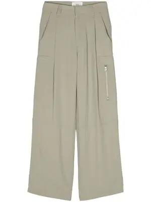 Ami Straight-leg Cargo Pants - Green