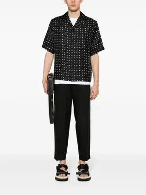 Neil Barrett Tapered Darted Trousers - Black