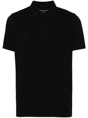 Majestic Filatures Organic Cotton Jersey Polo Shirt - Black