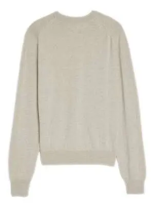 Maison Kitsuné Logo-embroidered Merino Jumper - Neutrals
