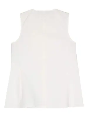 Maison Kitsuné Crinkled Sleeveless Shirt