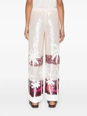 P.a.r.o.s.h Sequinned Straight-leg Trousers