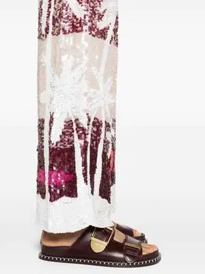 P.a.r.o.s.h Sequinned Straight-leg Trousers