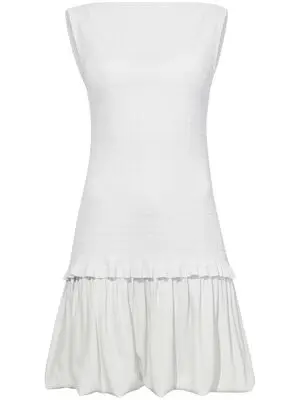 Proenza Schouler White Label Layered Seersucker Mini Dress - White