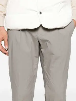 DELL'OGLIO Mid-rise Tapered Chinos - Grey