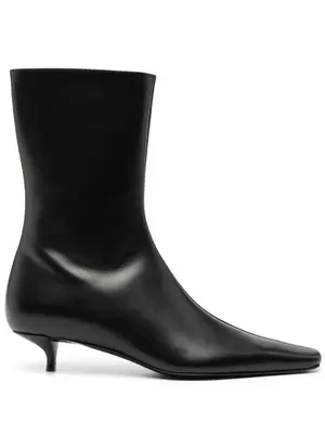 THE ROW Shrimpton Mid-calf Leather Boots