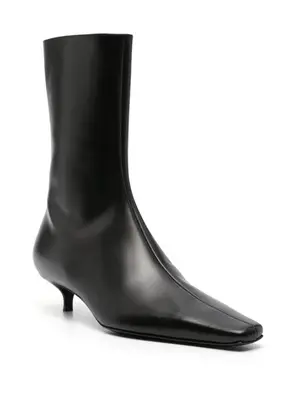 THE ROW Shrimpton Mid-calf Leather Boots