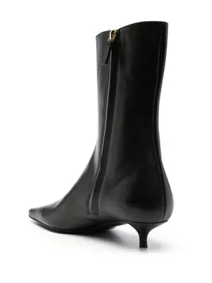 THE ROW Shrimpton Mid-calf Leather Boots