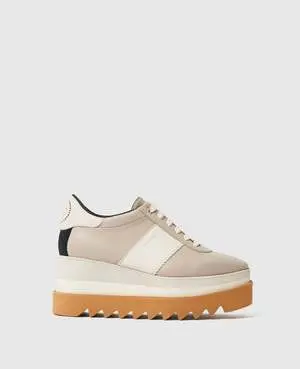 Stella McCartney Sneak-elyse Platform Sneakers - Sand