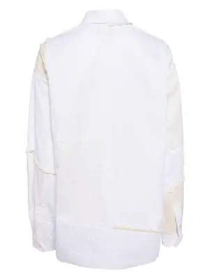 CAVIA Panelled Crochet-trim Shirt