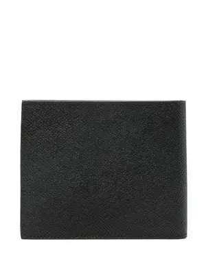 FERRAGAMO Gancini-plaque Leather Wallet - Black