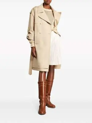 FAY Double-breasted Cotton Trench Coat