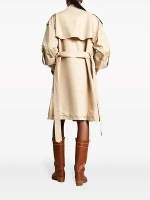 FAY Double-breasted Cotton Trench Coat