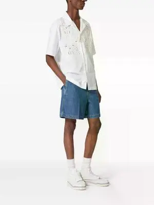 Valentino Garavani Bermuda Shorts With Vgold Detail