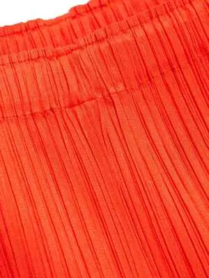 Issey Miyake Plissé-effect Shorts - Orange