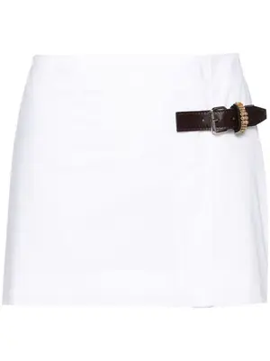 16Arlington Minerva Cotton Miniskirt - White