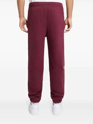 Lacoste Logo-patch Organic Cotton Track Pants - Red