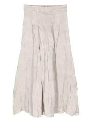 Masnada Layered Pleated Midi Skirt