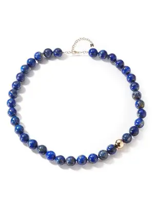 Mateo Bead-embellished Necklace - Blue
