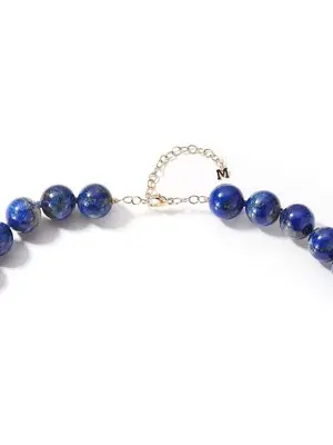Mateo Bead-embellished Necklace - Blue