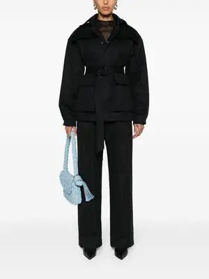Wardrobe.NYC Wide-leg Tailored Trousers - Black
