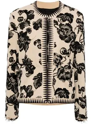 Undercover Floral-jacquard Jacket