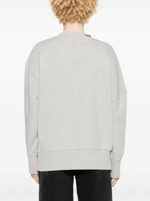 Stella McCartney Chain-link Mélange Sweatshirt - Grey