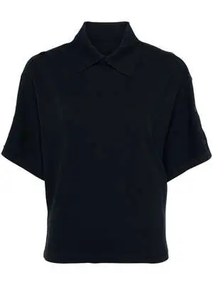 SYSTEM Asymmetric Cotton Polo Shirt