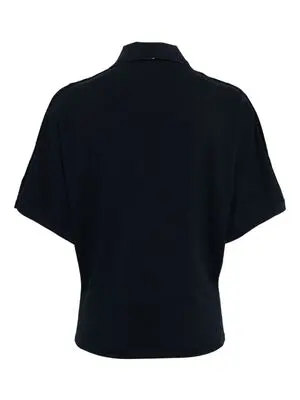 SYSTEM Asymmetric Cotton Polo Shirt