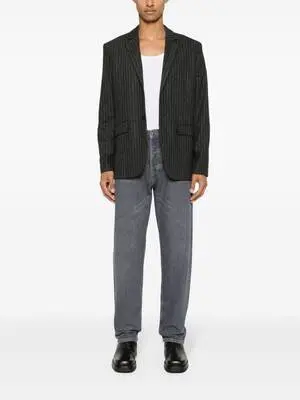 SAMSOE SAMSOE Single-breasted Pinstripe-pattern Blazer