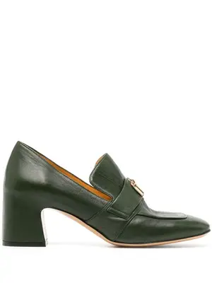 MADISON MAISON Lock 55mm Leather Pumps - Green