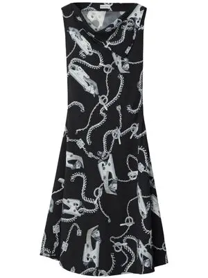 Burberry Knight Hardware Flared Dress