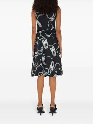 Burberry Knight Hardware Flared Dress