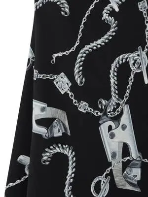 Burberry Knight Hardware Flared Dress