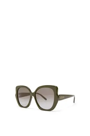 Loewe LOEWE Oversized Sunglasses Shiny Khaki