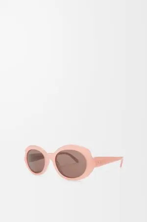 Loewe LOEWE Mini Oval Slim Sunglasses Light Pink