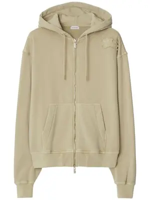 Burberry Equestrian Knight Motif Zip-up Hoodie