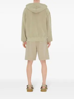 Burberry Equestrian Knight Motif Zip-up Hoodie