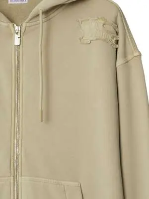 Burberry Equestrian Knight Motif Zip-up Hoodie