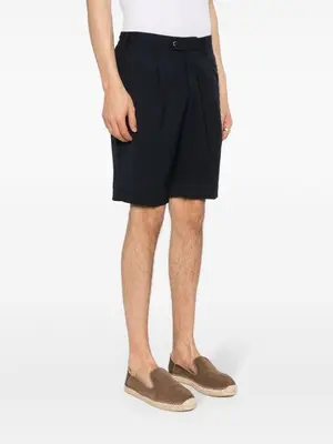 PT TORINO Virgin Wool Bermuda Shorts - Blue