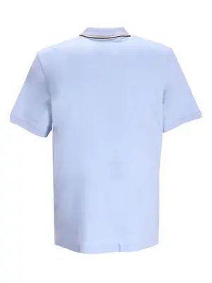 BOSS Stripe-trimmed Cotton Polo Shirt - Blue