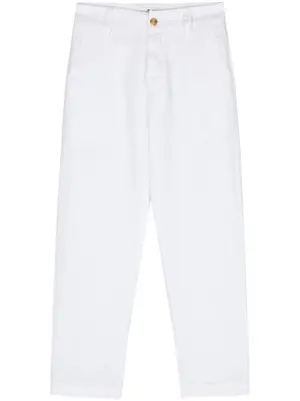 PT TORINO Twill Tapered Trousers - White