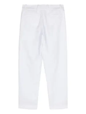 PT TORINO Twill Tapered Trousers - White
