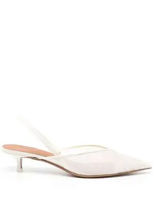 NEOUS 45mm Lace Slingback Pumps