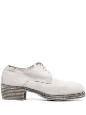 Guidi Lace-up Leather Derby Shoes