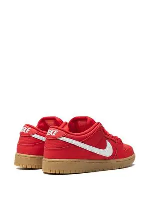 Nike Sb Dunk Low Pro University /gum Sneakers - Red