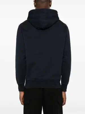 C.P. COMPANY Logo Embroidered Cotton Hoodie