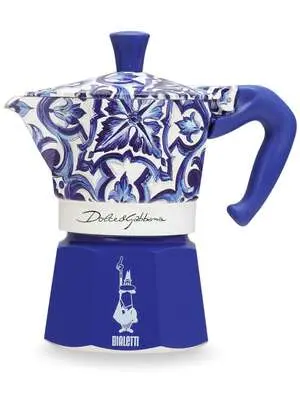 Dolce & Gabbana X Bialetti Meidum Moka Express Coffee Maker - Blue