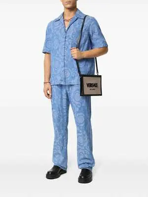 Versace Barocco Chambray Denim Shirt